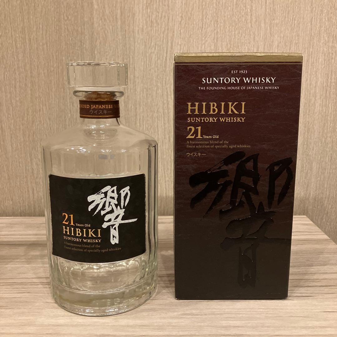 Hibiki 21年 ブレンデッドウイスキー 700ml 空瓶、空箱