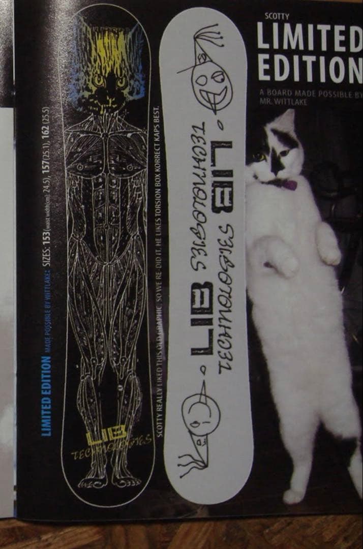 激レア LIB TECH Scotty Wittlake Cat Man 157