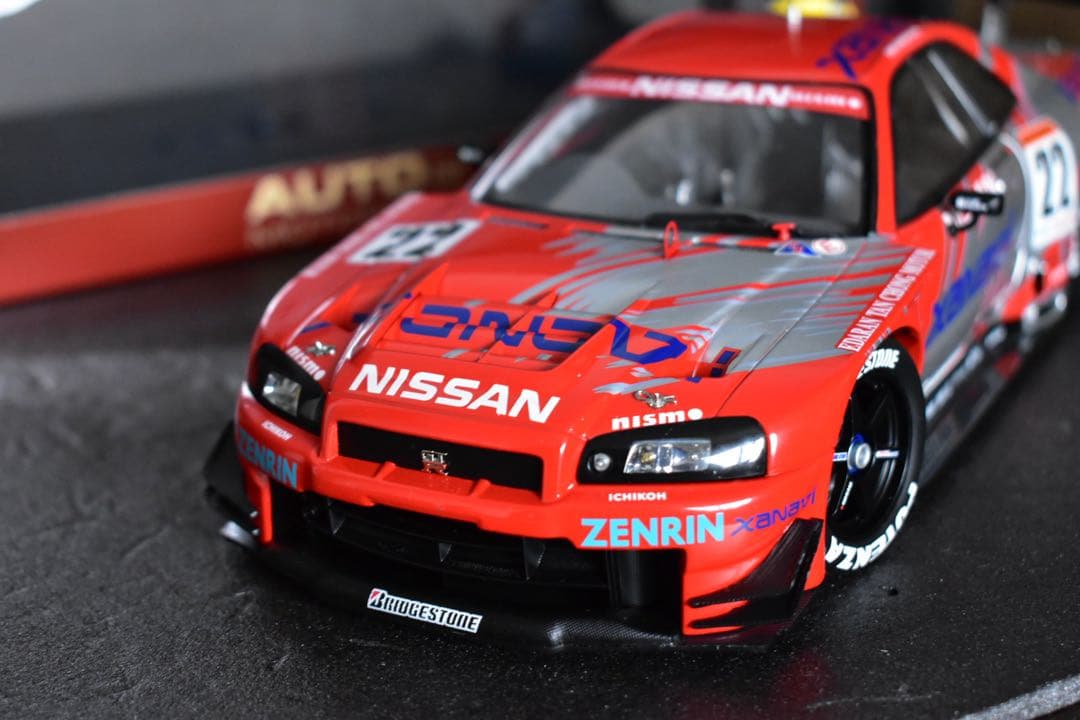 1/18 オートアート JGTC ザナヴィ ニスモ R34 GT-R ミニカー