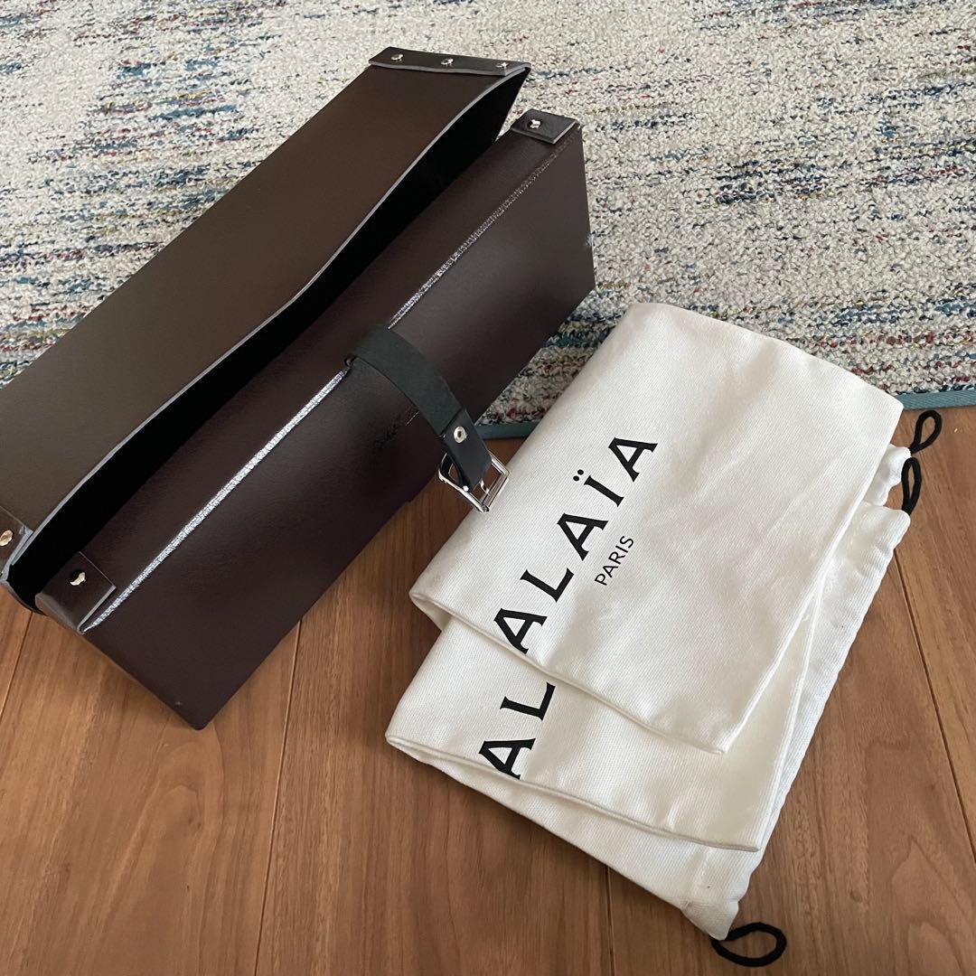 美品　Alaia バレエシューズ　ブラック　38.5 箱、袋付