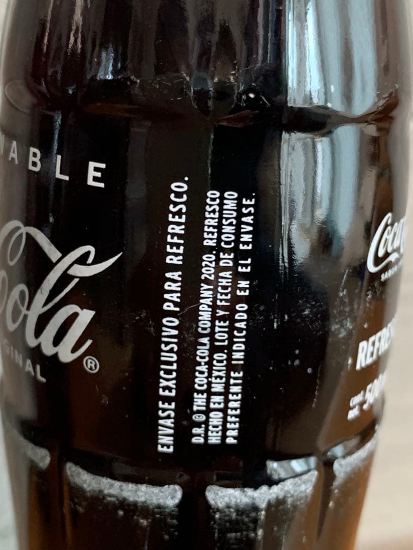 メキシコ製Coca-Cola 500ml リサイクル可能ボトル4本
