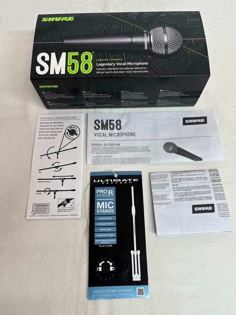 Shure SM58 ダイナミックマイク 専用ケース付 GC54