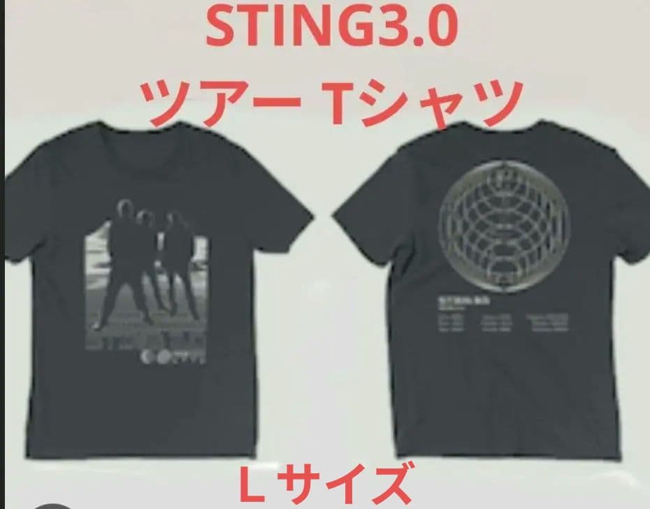 STING 3.0 スティング JAPAN TOUR フィギュア Tシャツ L