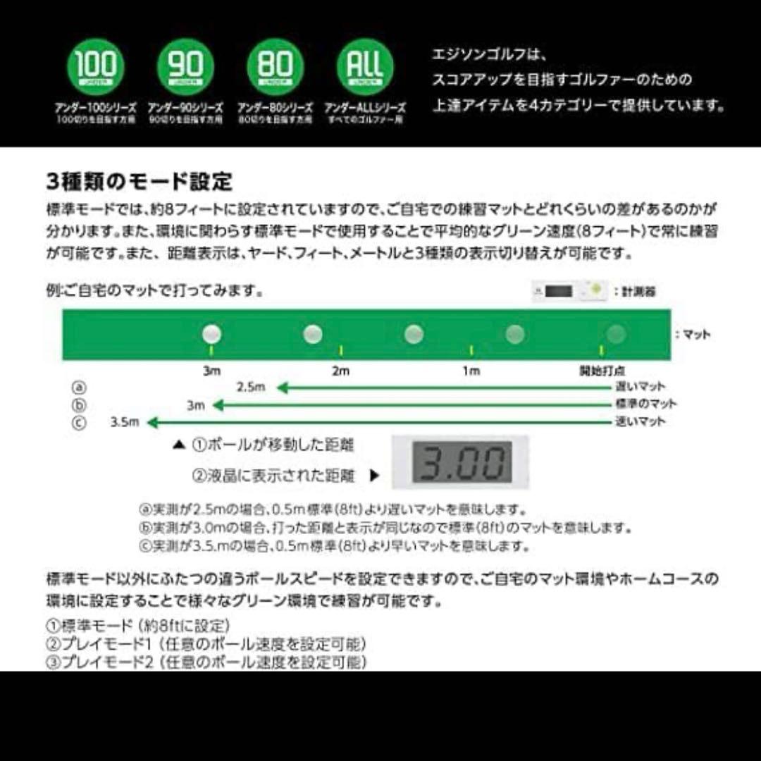 《未使用》PUTT NAVIGATION パター用デジタル距離計 エジソンゴルフ