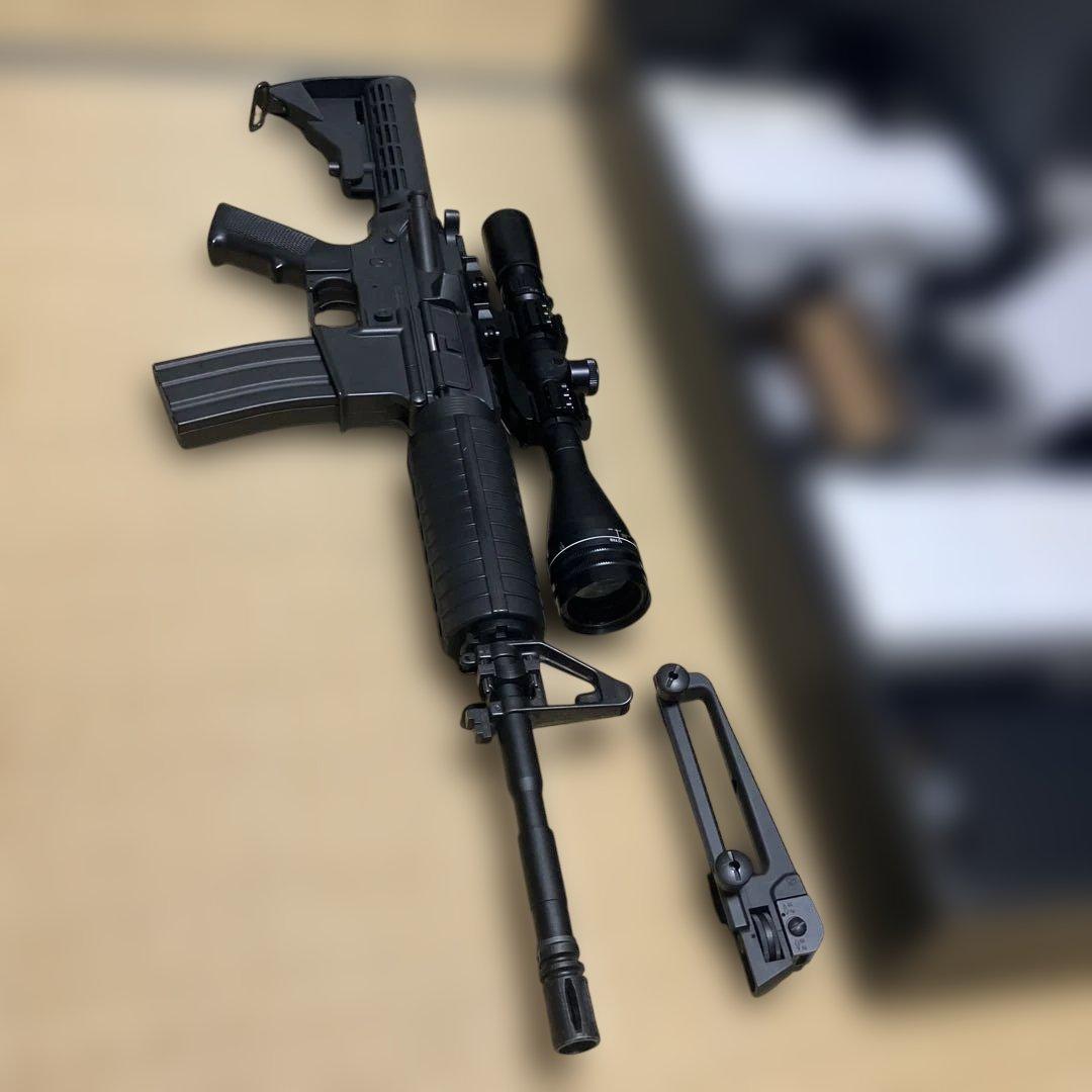 東京マルイスタンダード電動ガンM4A1美品動きます豪華セットキャロムショット塗装