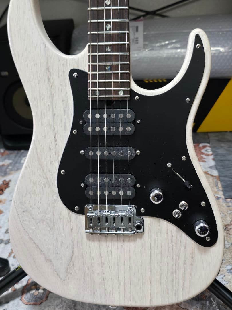 ギター T's Guitars DST24 Solid Ash Trans White