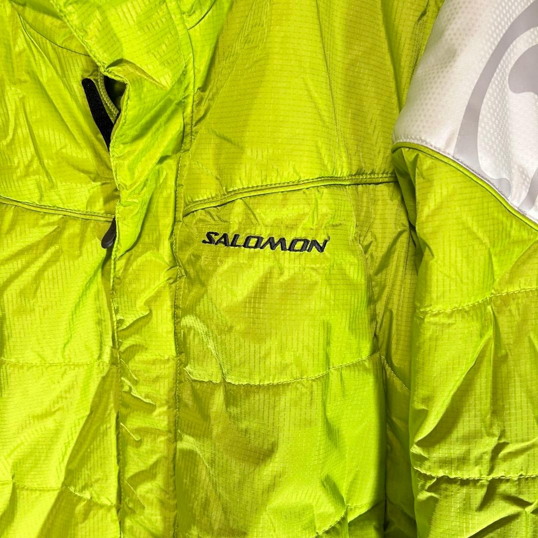00s salomon shell puffer jacket ライムグリーン