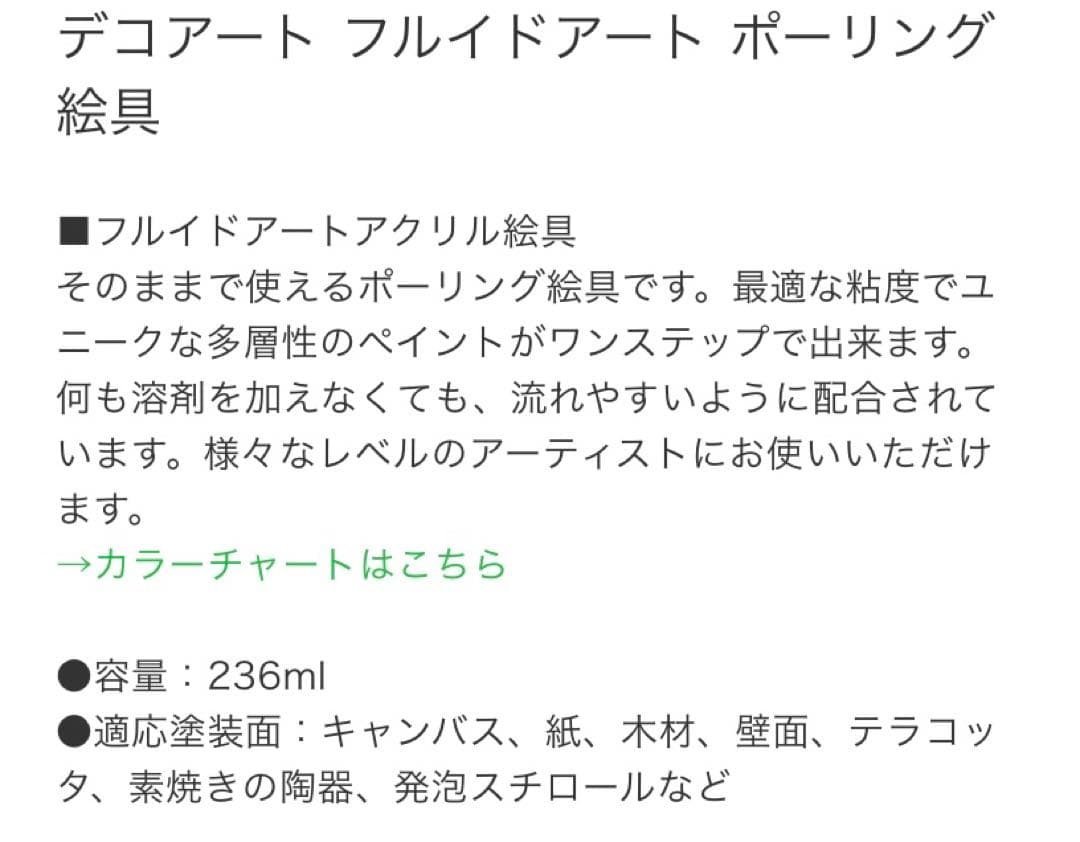 デコアート 236ml ポーリングアート フルイド たらし込み アクリル 絵の具