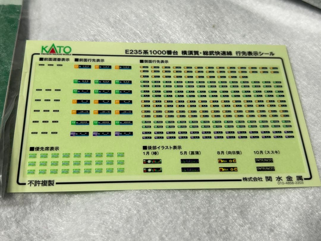 KATO Nゲージ E235系1000番台横須賀・総武快速線 基本セット