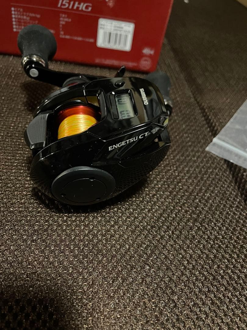 SHIMANO エンゲツCT 151HG PE0.6号、200m付き、美品