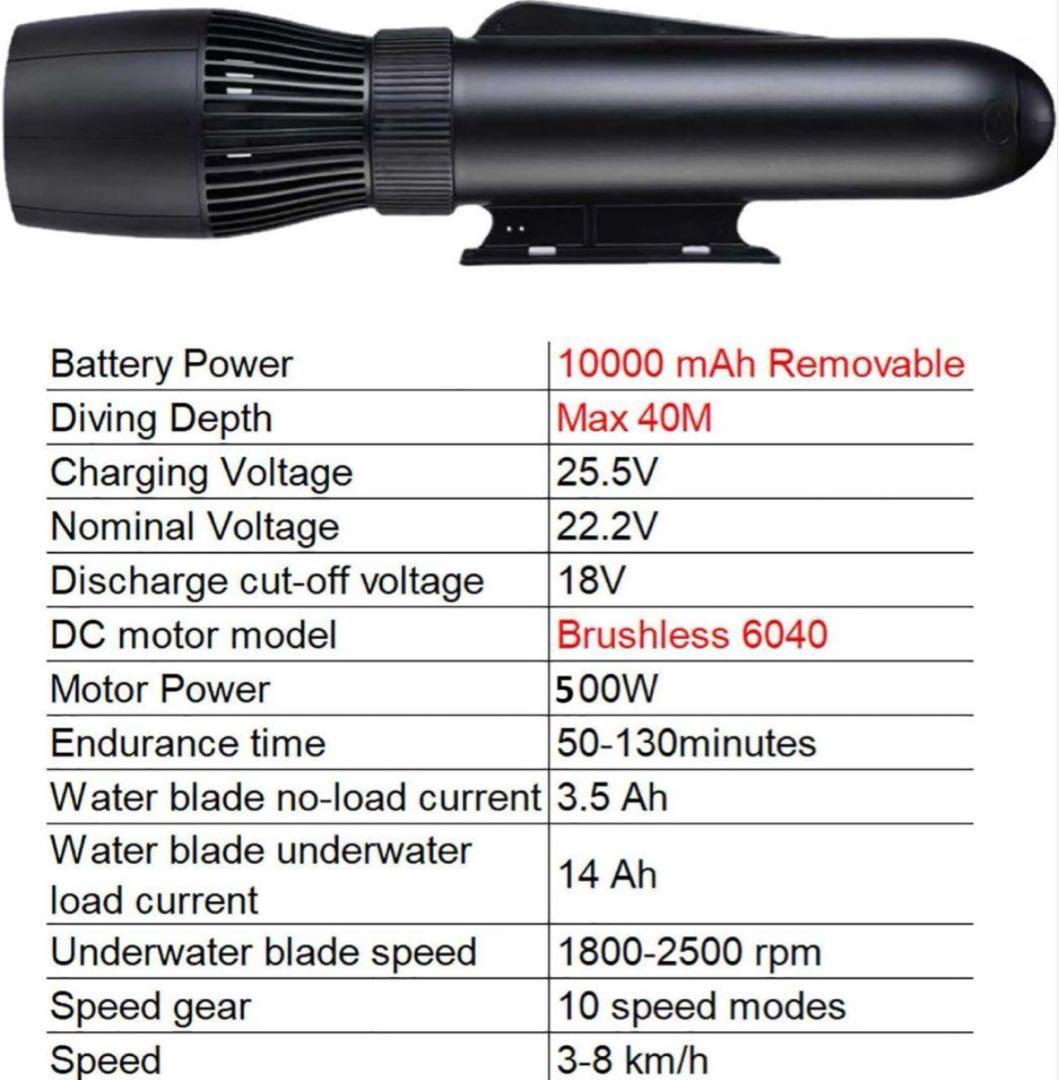 SUP電動モーターフィン 電動フィン 水中スクーター リモコン操作