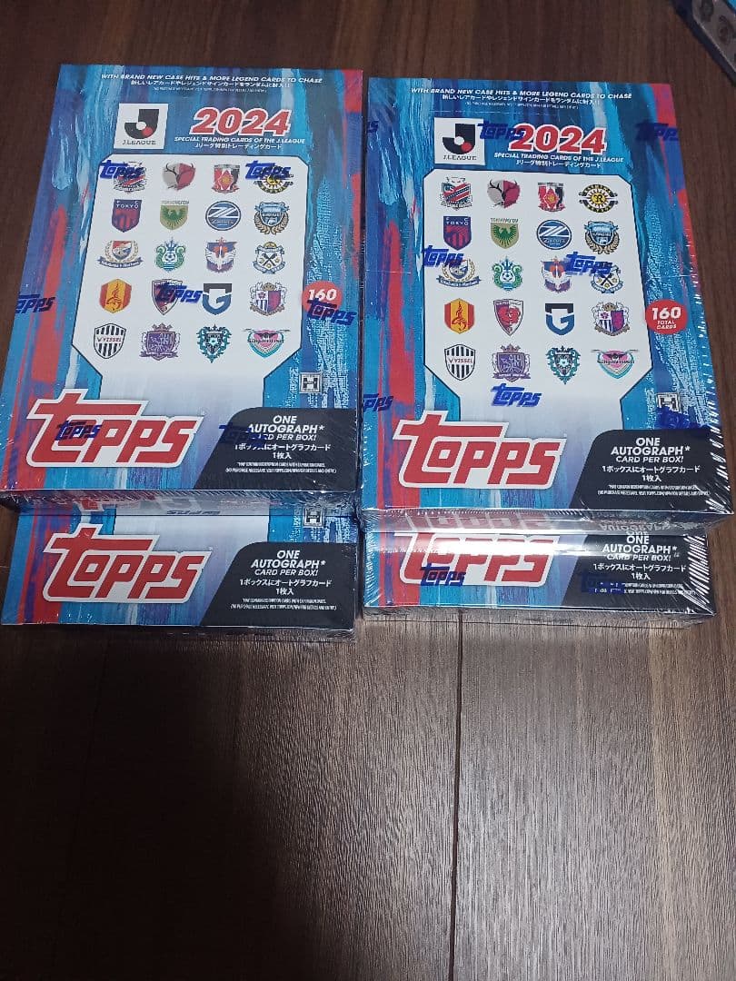 新品未開封 TOPPS 2024 Jリーグ フラッグシップ4box