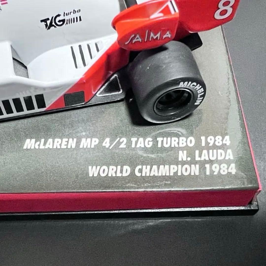 （貴重）F1 McLaren MP4/8 ニキラウダ直筆サイン入1/43