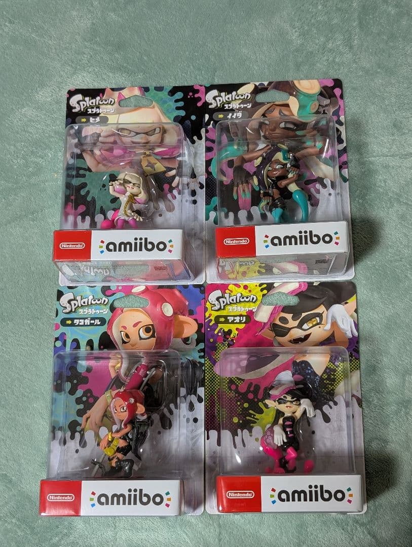 スプラトゥーン amiibo 4体セット ヒメ、イイダ、タコガール、アオリ