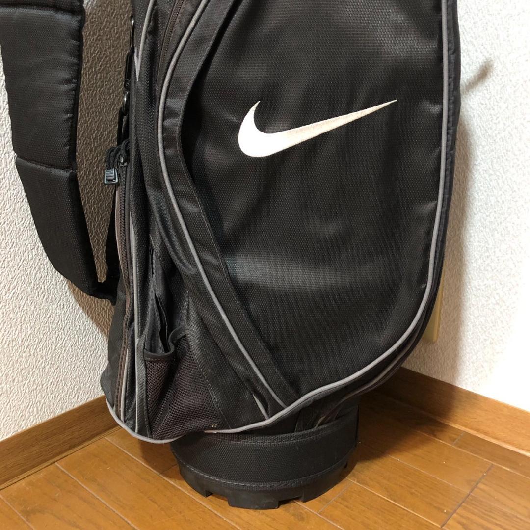 【希少】 NIKE ナイキ ゴルフ キャディバッグ カート型 6分割 ブラック