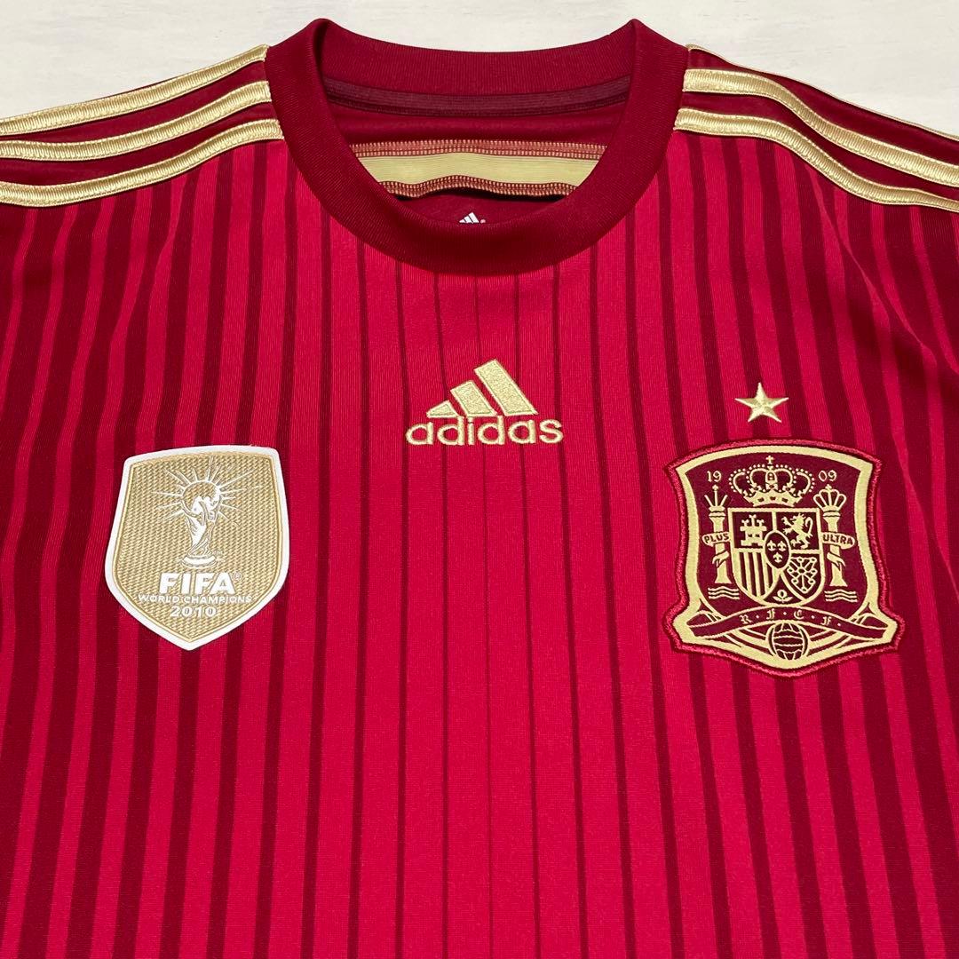 極美品 adidas W杯チャンピオンスペイン代表ユニフォーム セットアップ