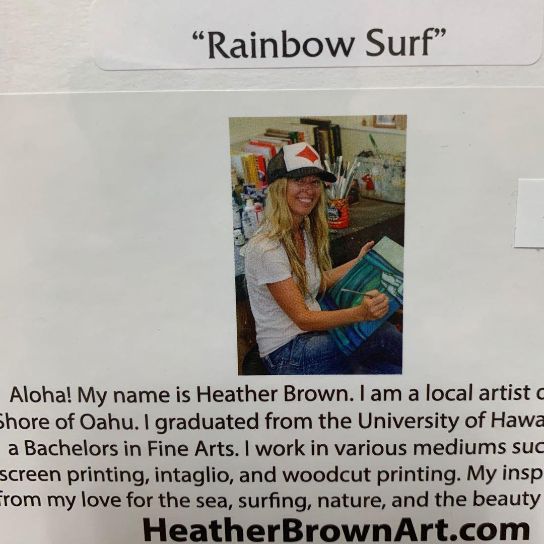 heatherbrownプリント絵画（新品）RainbowSurf