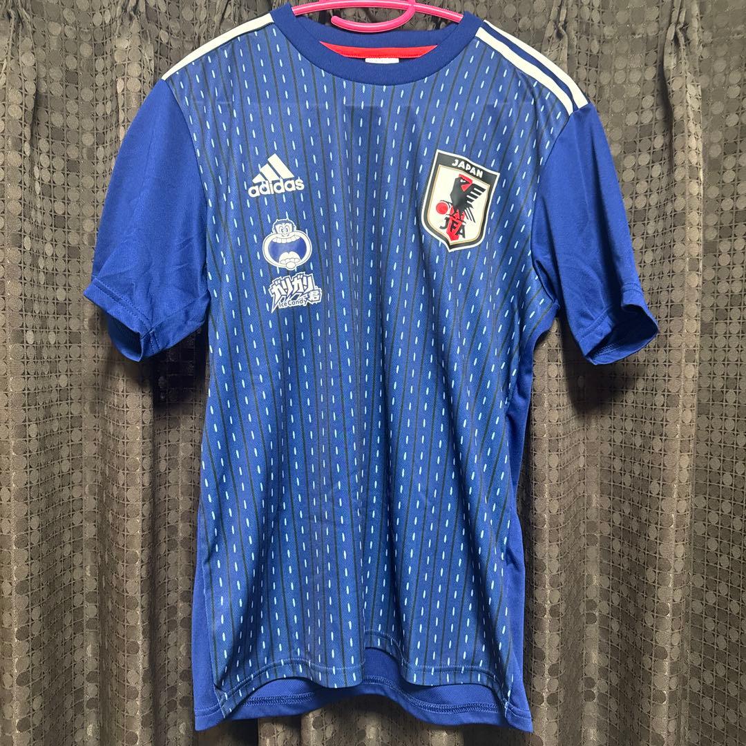 adidas サッカーシャツ M 青 GARI GARI KUN 10