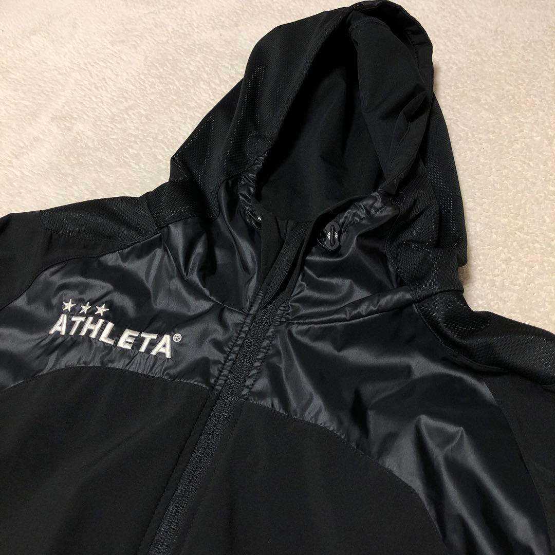 美品　ATHLETA ウインドブレーカー上下　セットアップ　防寒　ブラック　M