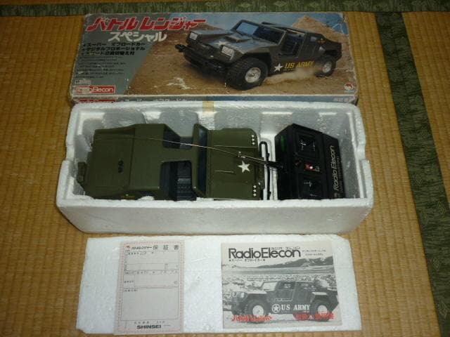 美品1980年頃 共箱付◆シンセイ バトルレンジャー オフロードカー ラジオコン