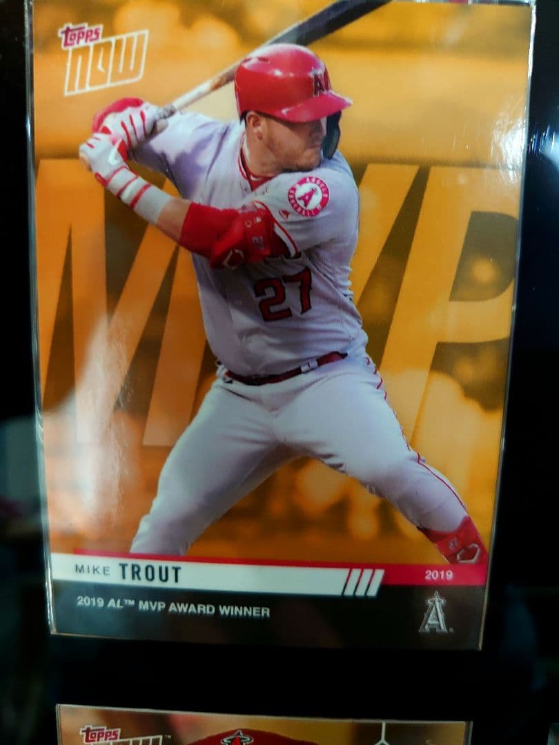 大谷翔平&トラウト topps now MVP award special