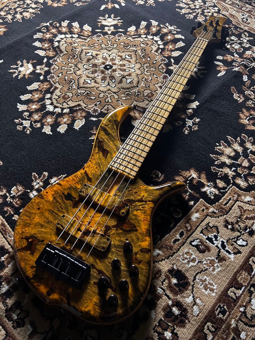 ベース F bass BN-5 buckeye burl