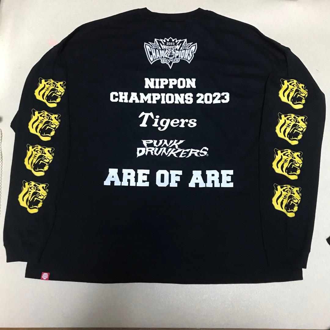 パンクドランカーズ XL 阪神タイガース 未使用 Tシャツ 日本一 優勝 黒長袖
