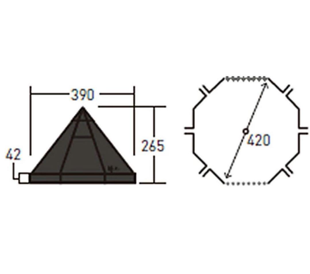【新品未使用】オガワ ピルツ 12 Canadian East ティピーテント黒