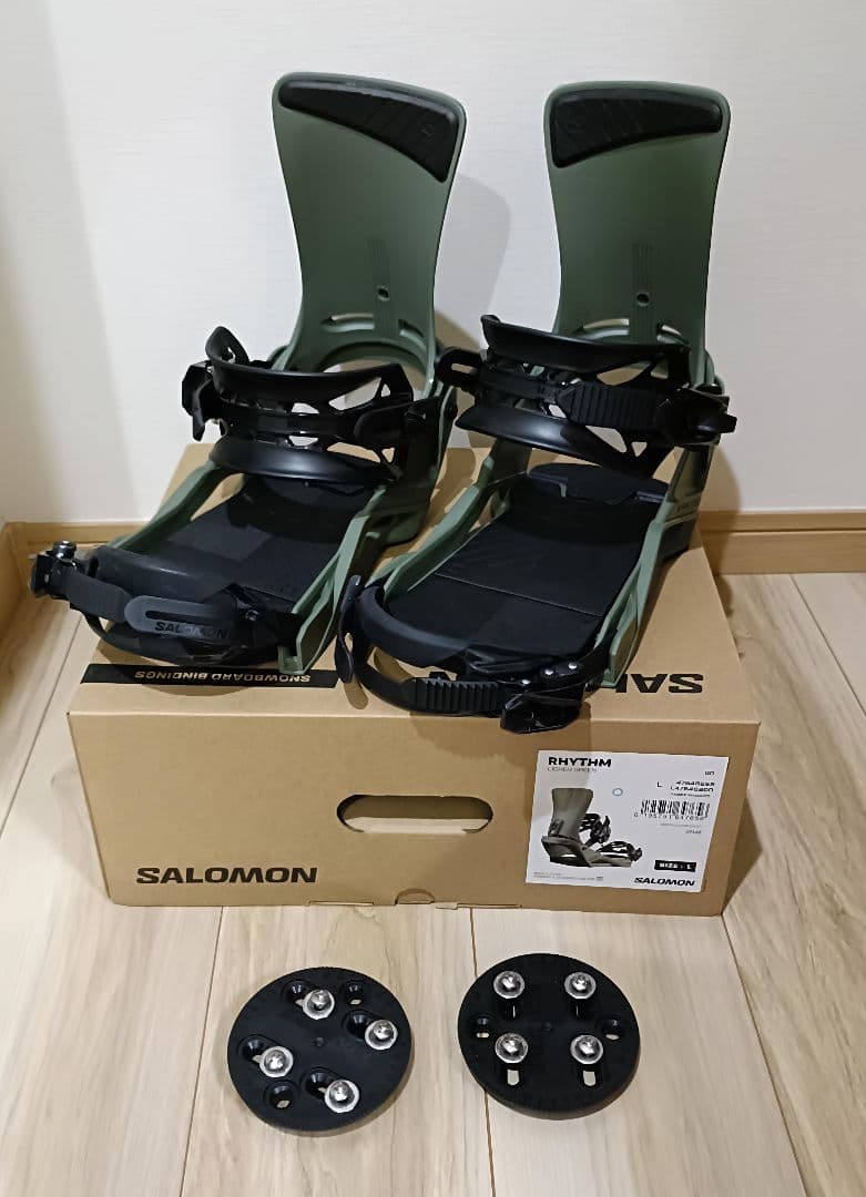 SALOMON RHYTHM ビンディング Lichen Green L