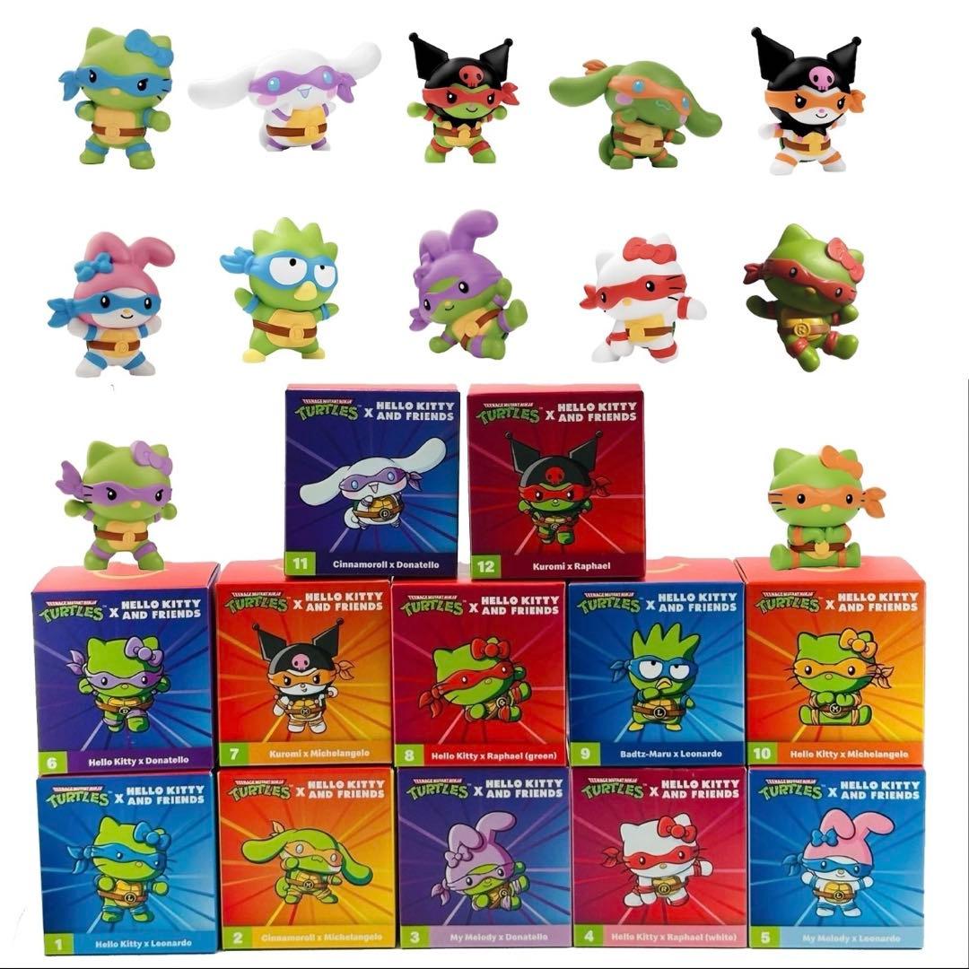 新品 TMNT x Hello Kitty 12体 ハッピーセット 海外限定品