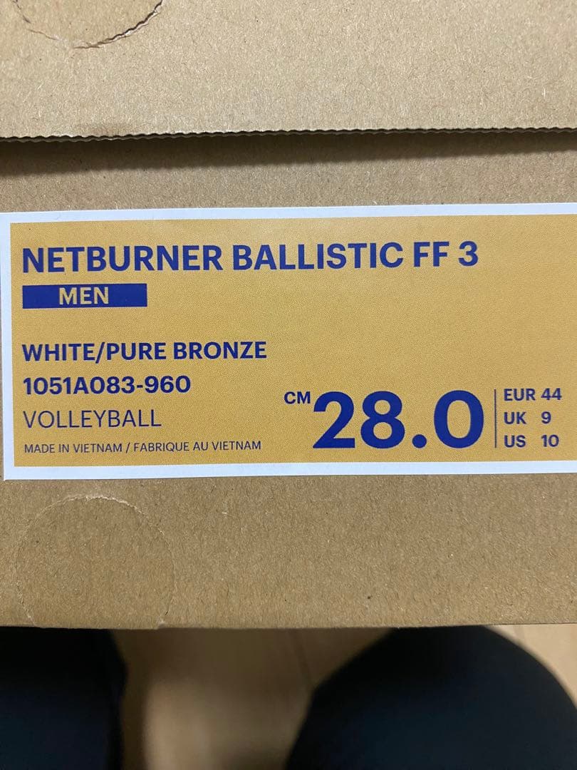 シューズ ASICS NETBURNER BALLISTIC FF 3 28.0cm