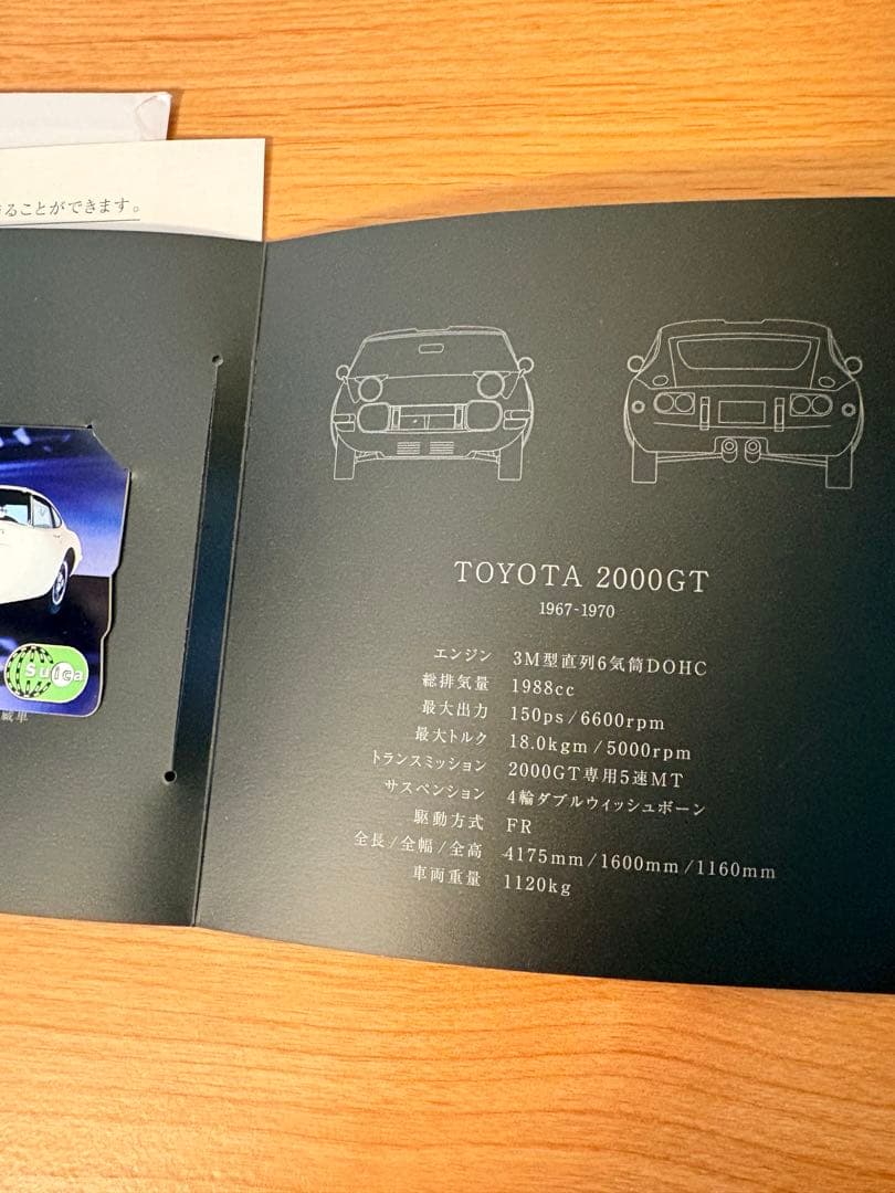 【新品未使用】記念Suica 限定　トヨタ2000GT Suica機能使用不可
