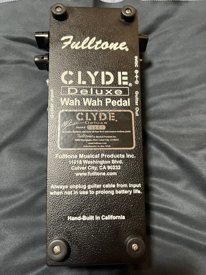 【ジャンク】Fulltone Clyde Wah Deluxe ワウ
