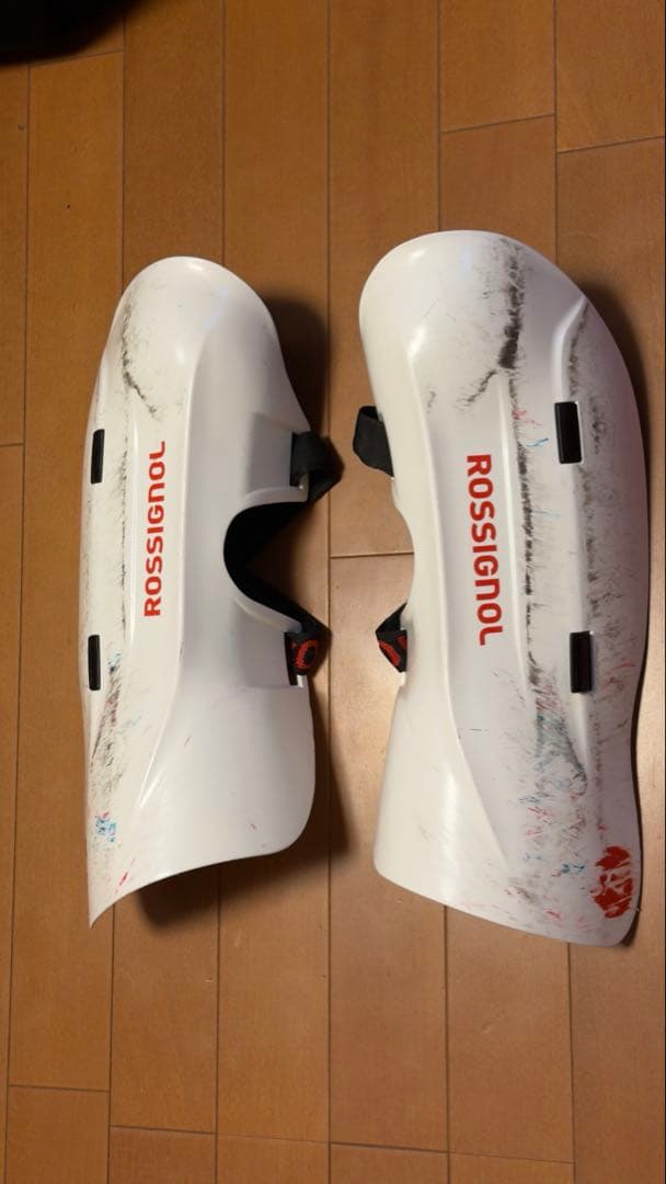 ROSSIGNOL スキー用プロテクター ホワイト レガース プラスチック