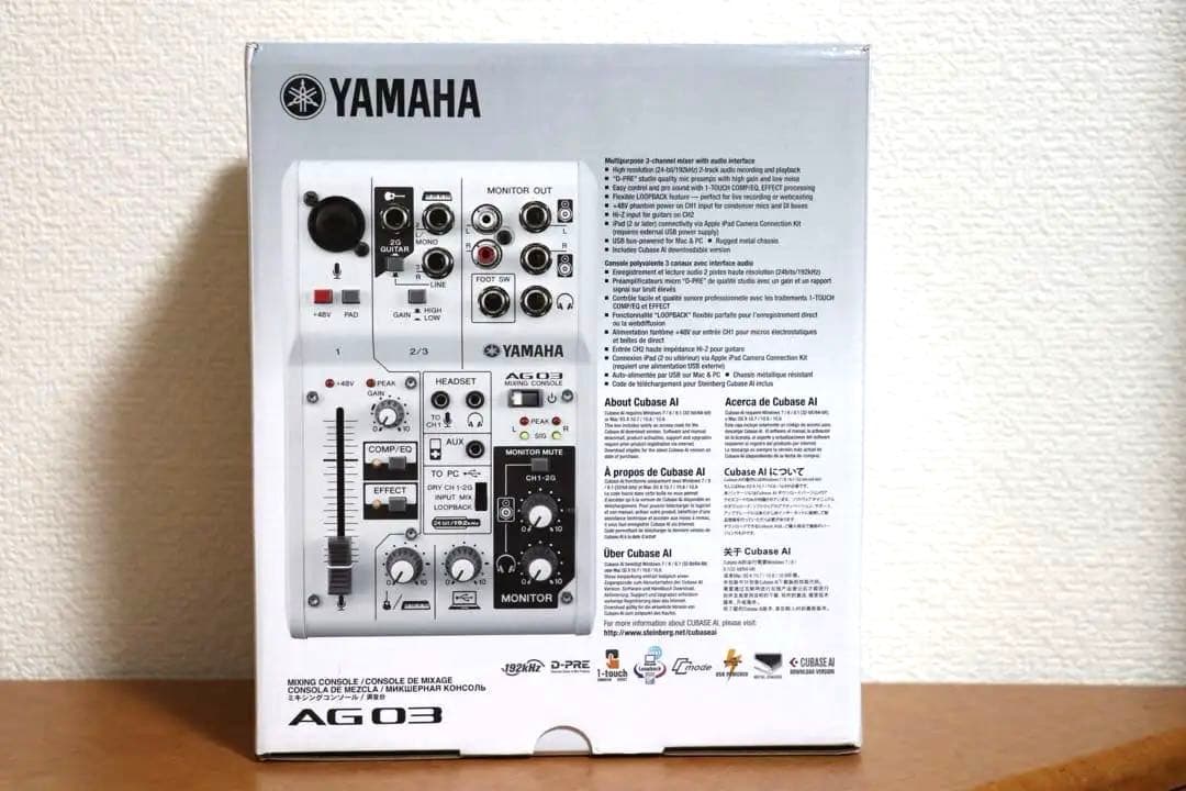 新品 YAMAHA AG03 ミキサー