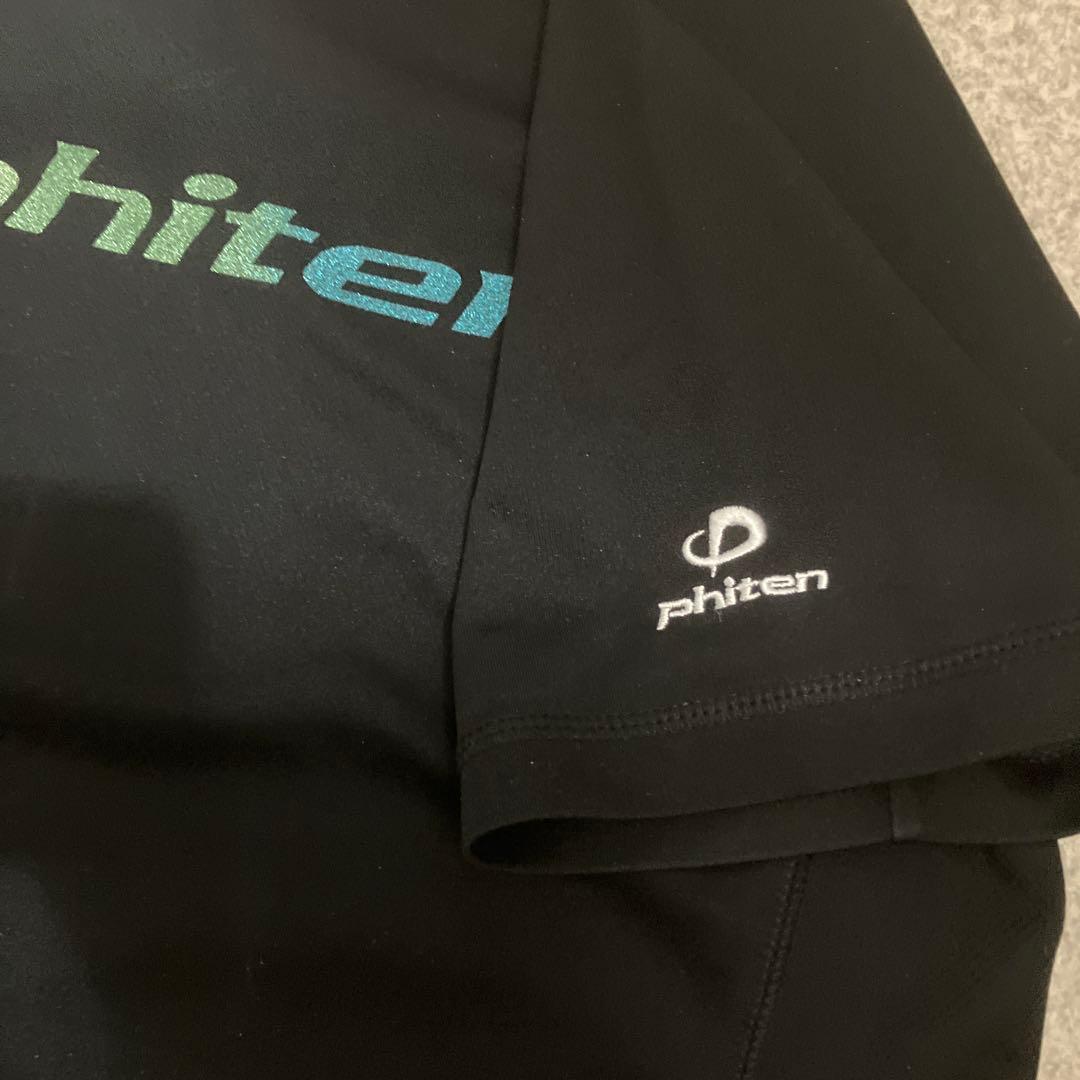 phiten Mサイズ 黒 Tシャツ グラデーション　ラメ