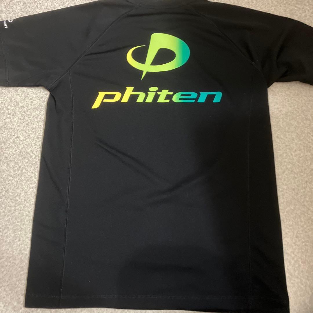 phiten Mサイズ 黒 Tシャツ グラデーション　ラメ