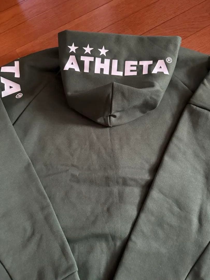 ATHLETA フルジップフーディ オリーブグリーン