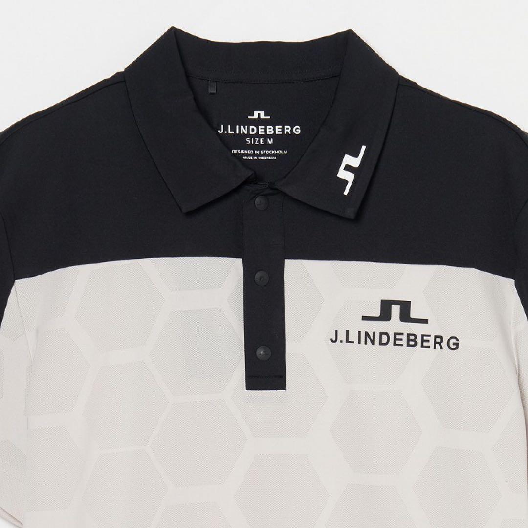 J.LINDEBERG TOUR COLLECTION ジャカード柄スリムポロ