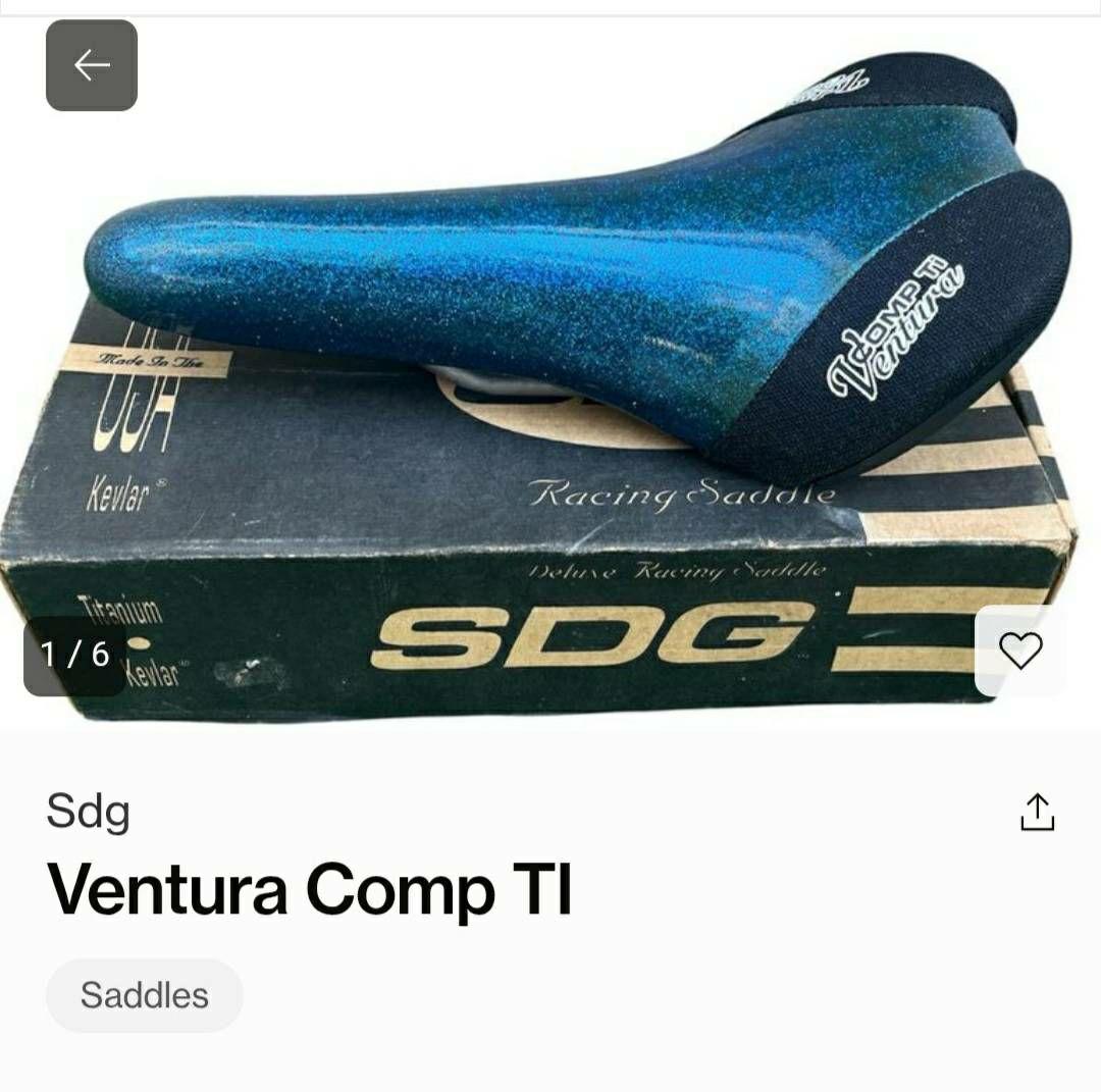 激レア！　SDG VENTURA comp ti レッド　 チタンレール　サドル