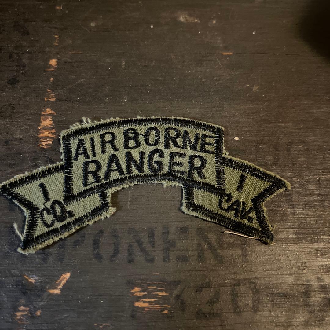 60年代　米軍実物　スクロール　AIR BORNE RANGER パッチ