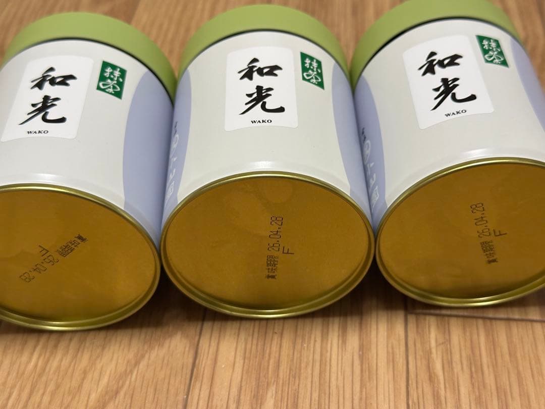 丸久小山園　抹茶　和光100g×3缶