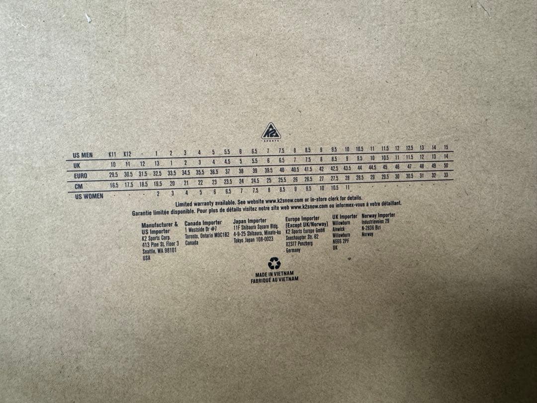 K2 RAIDER 26cm BOA スノーボードブーツ 21/22モデル