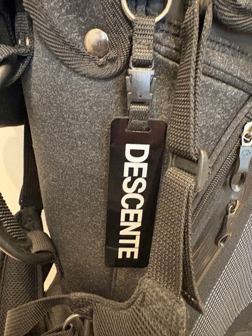 DESCENTE デサント ブラック ゴルフバッグ・キャディバッグ