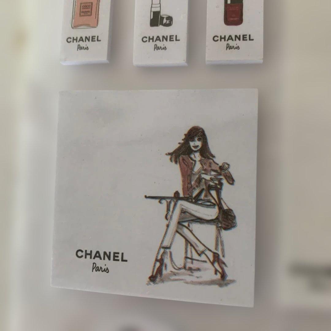 CHANEL イラスト付きメモ帳セット