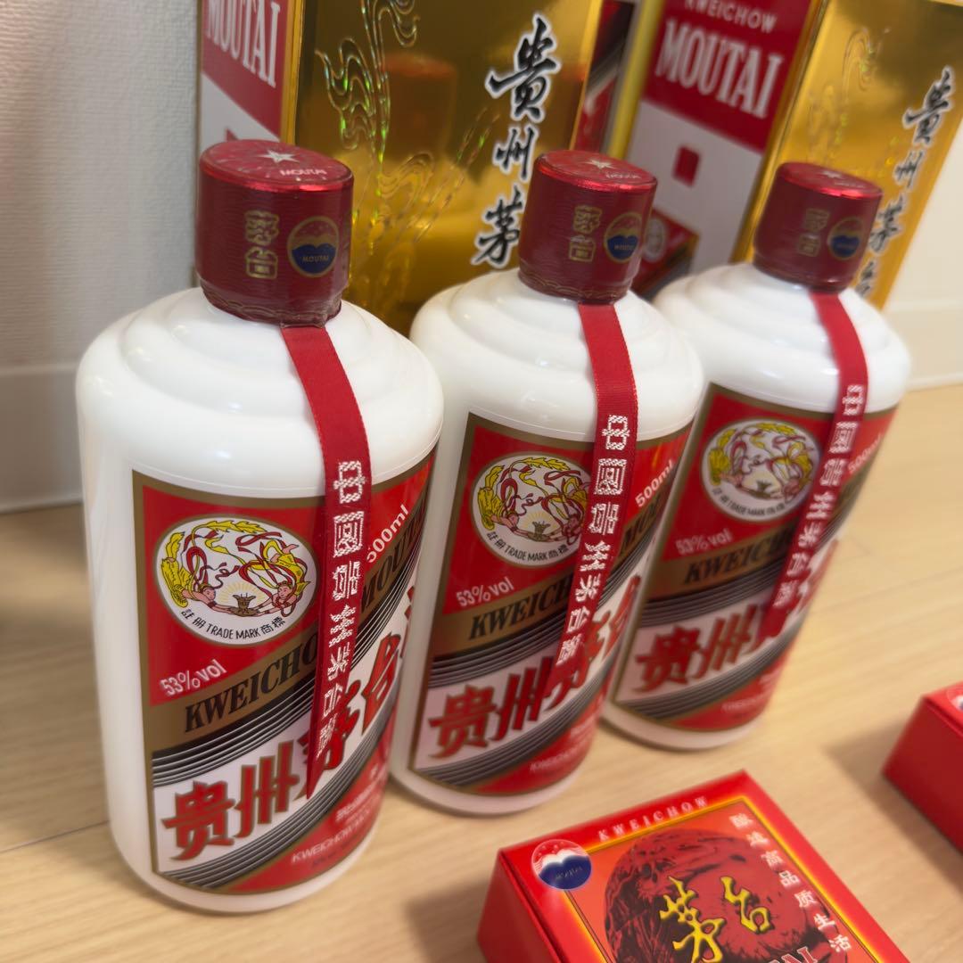 2024未開栓 貴州茅台白酒 MOUTAI 3本セット500ml マオタイ53%