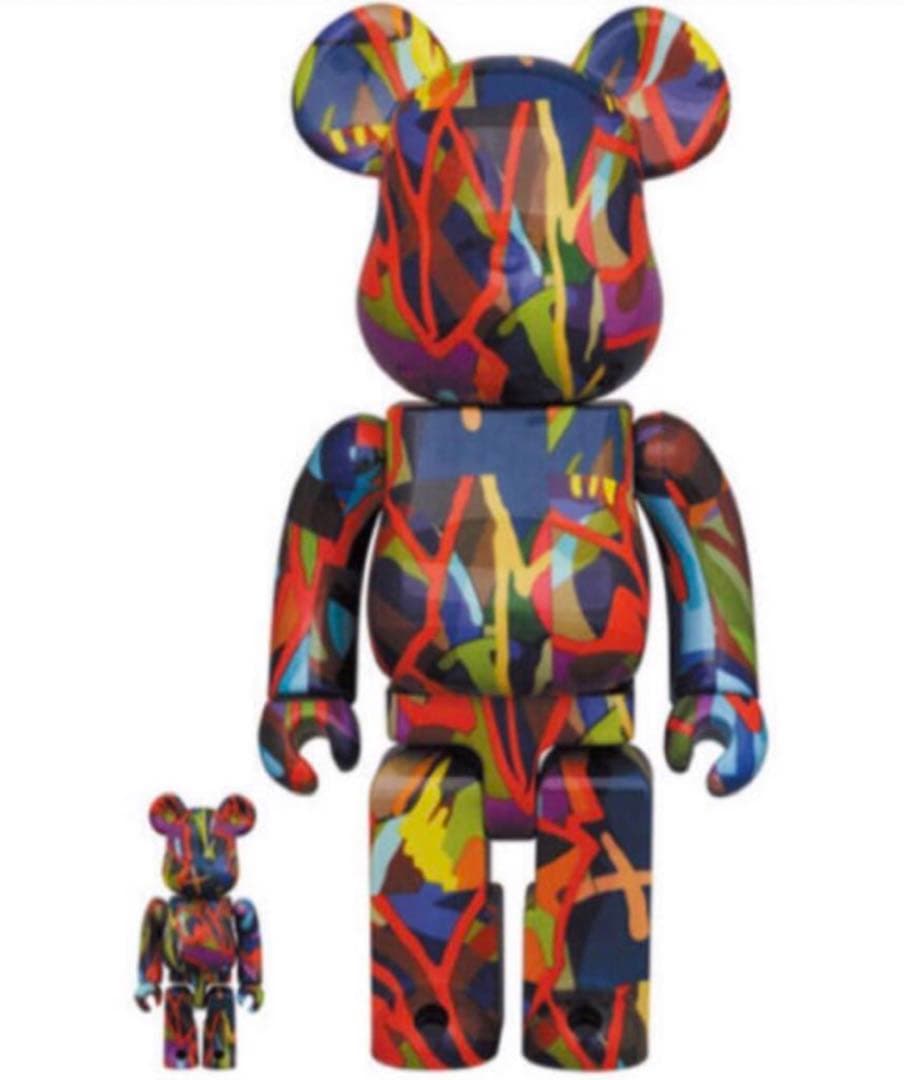 未開封 MEDICOM TOY BE@RBRICK KAWS 100% 400%