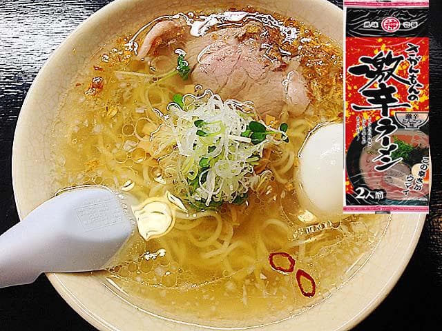 大特￥19999　1食分￥83　激レアさがんもんの豚骨とんこつ＆激辛豚