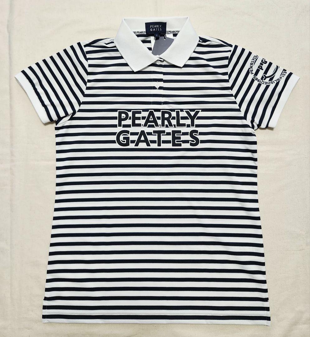 【新品・未使用】PEARLY GATES ポロシャツ ボーダー柄 レディース S