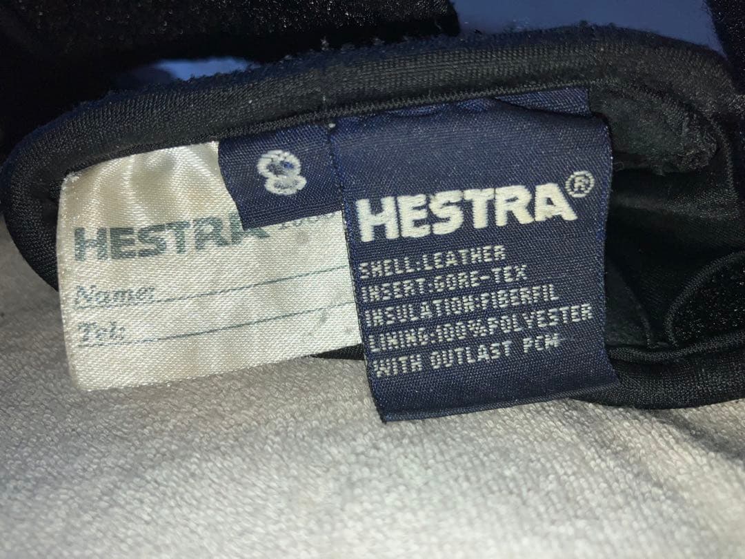 Hestra ヘストラ　GORE-TEX レザーグローブ　サイズ8